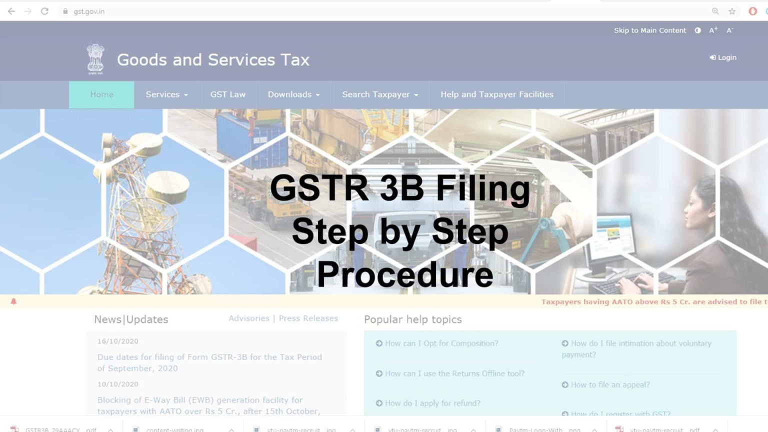 GSTR 3B Filing