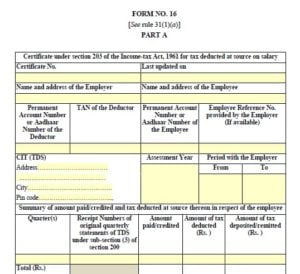 Form 16| How to download and fill form 16?